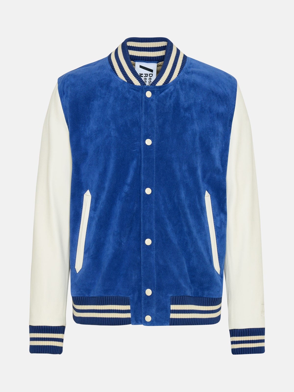 Drm Light Blue Leather Bomber Jacket | ModeSens