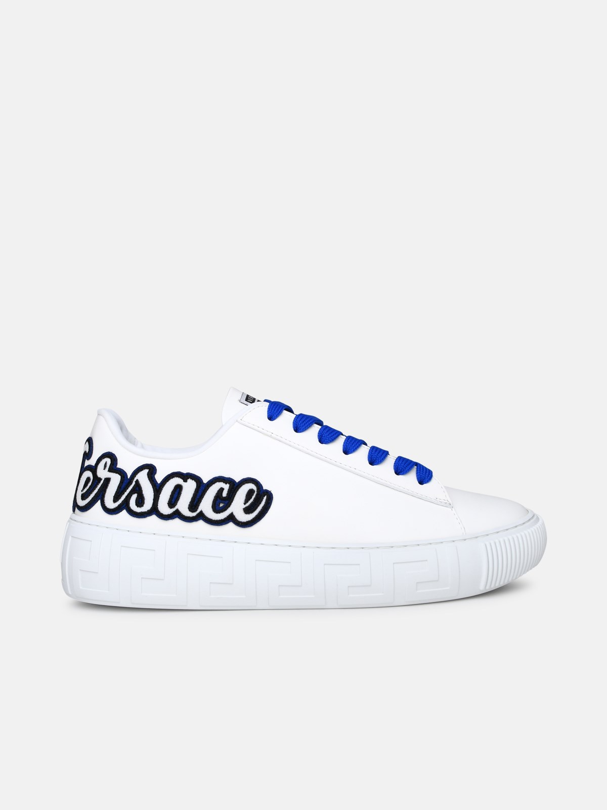 Versace White Leather Sneakers | ModeSens